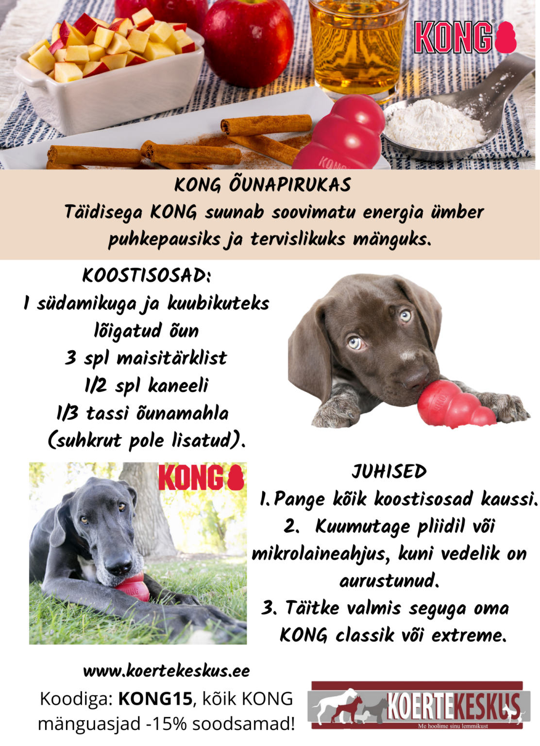 KONG - ja koeral pole enam kunagi igav! | Koertekeskus - Alati teie ...